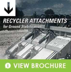 Road recycler machines, attachments for Ground Stabilization